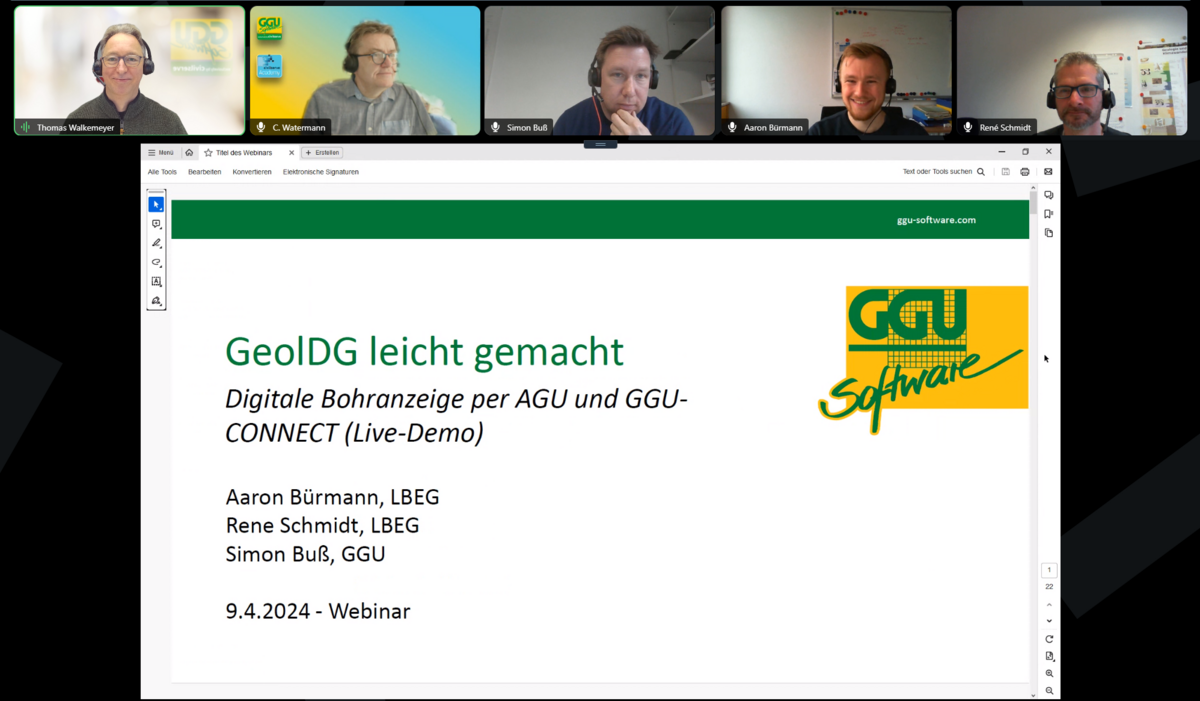 Geologiedatengesetz leicht gemacht - mit AGU und GGU-CONNECT Bohrungen ...