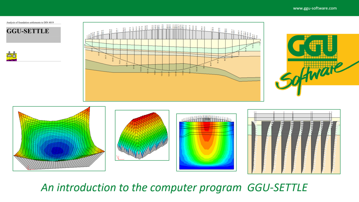 Analysis of foundation settlements with GGU-SETTLE (40min) | GGU Software